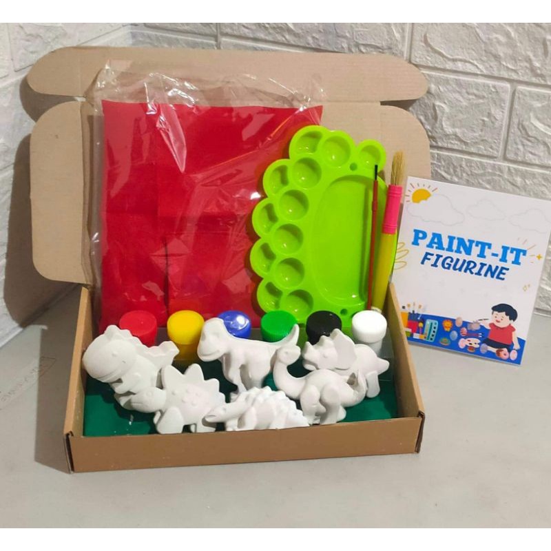 Dinosaur Paint Figurine Painting Plaster Kit Activity Coloring ...