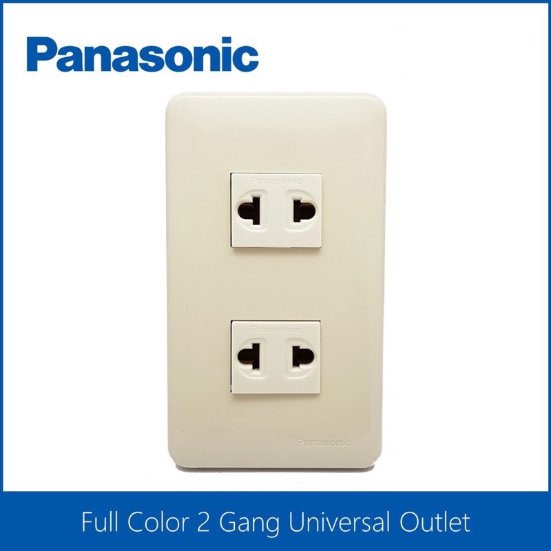 Panasonic full color and WIDE SERIES 1way switch and outlet. 1 gang ...