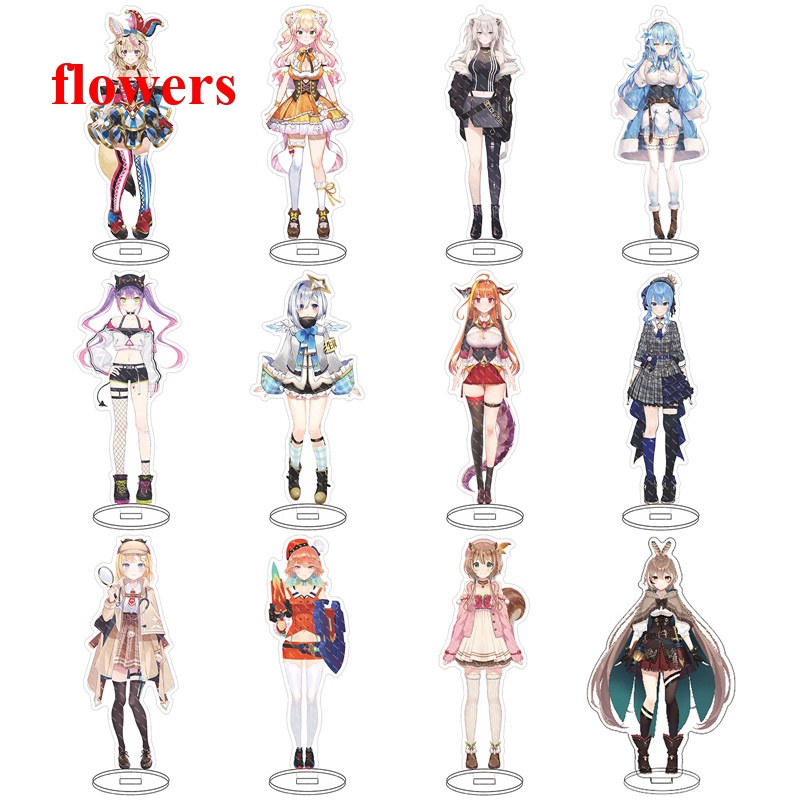 Flowers Cutey Figure Hololive Vtuber Acrylic Usada Pekora Uruha Rushia ...