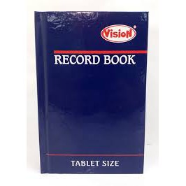 Vision Tablet Size Record Book 500 Pages 140 mm x 215 mm 5 1/2 X 8 1/2 ...