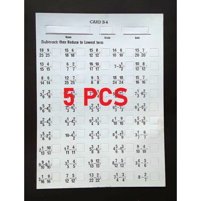 Window Card Math Operations (LEVEL 4 Addition/Subtraction ...