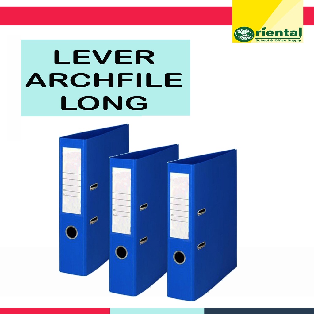 Long size Lever Archfile - Filing Documents - 3" Spine Arch FIle - BLUE ...