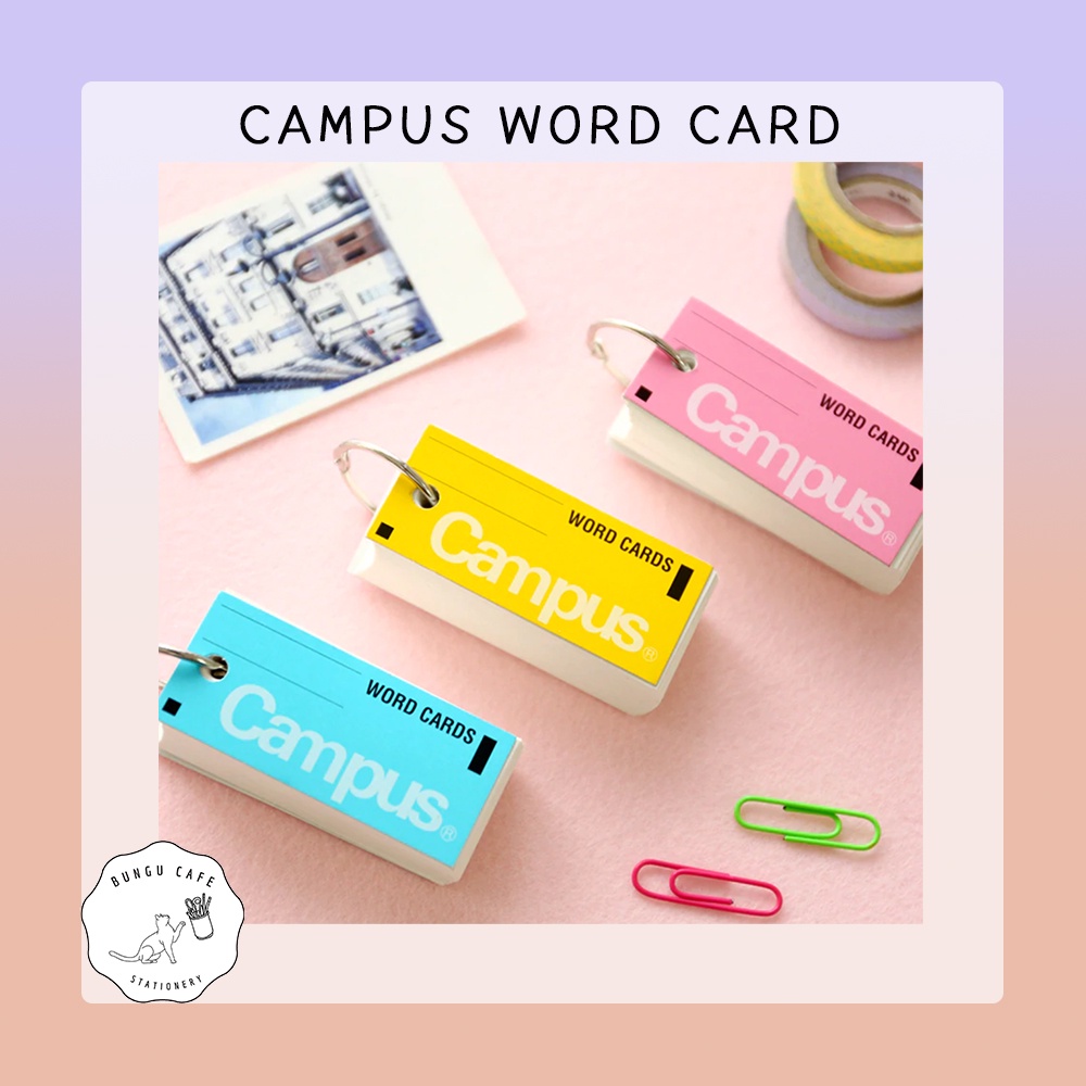 Campus word card Cover Color (Genuine Copyright From JP) | Shopee ...