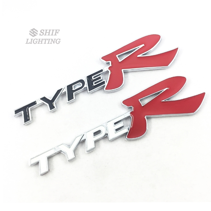 1 x Metal TYPER TYPE R Logo Car Auto Side Rear Trunk Emblem Badge ...