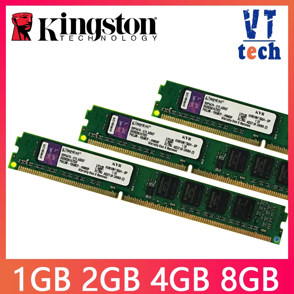 Kingston PC Memory RAM Memoria Module Computer Desktop 1GB 2GB PC2 DDR2 4GB DDR3 8GB 667MHZ ...