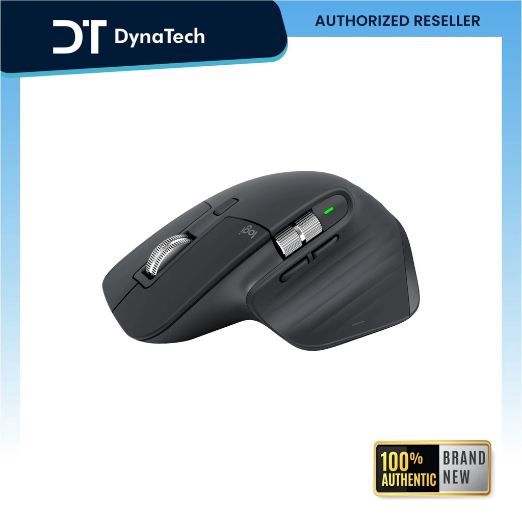 Logitech MX Master 3S Wireless Performance Mouse Ergo (GRAPHITE 910 ...