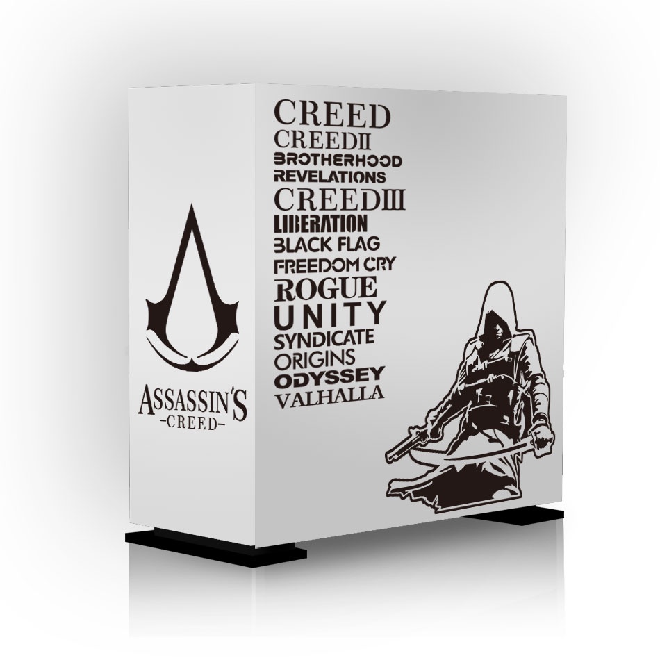 Assassin's Creed PC Case Stickers,Decor Vinly Decals for ATX Computer ...