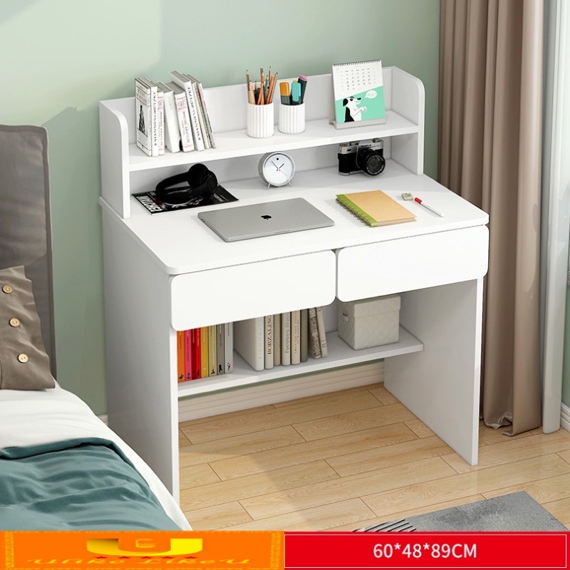 Desk Bookcase Combination Modern Minimalist Table Home Bedroom Student ...
