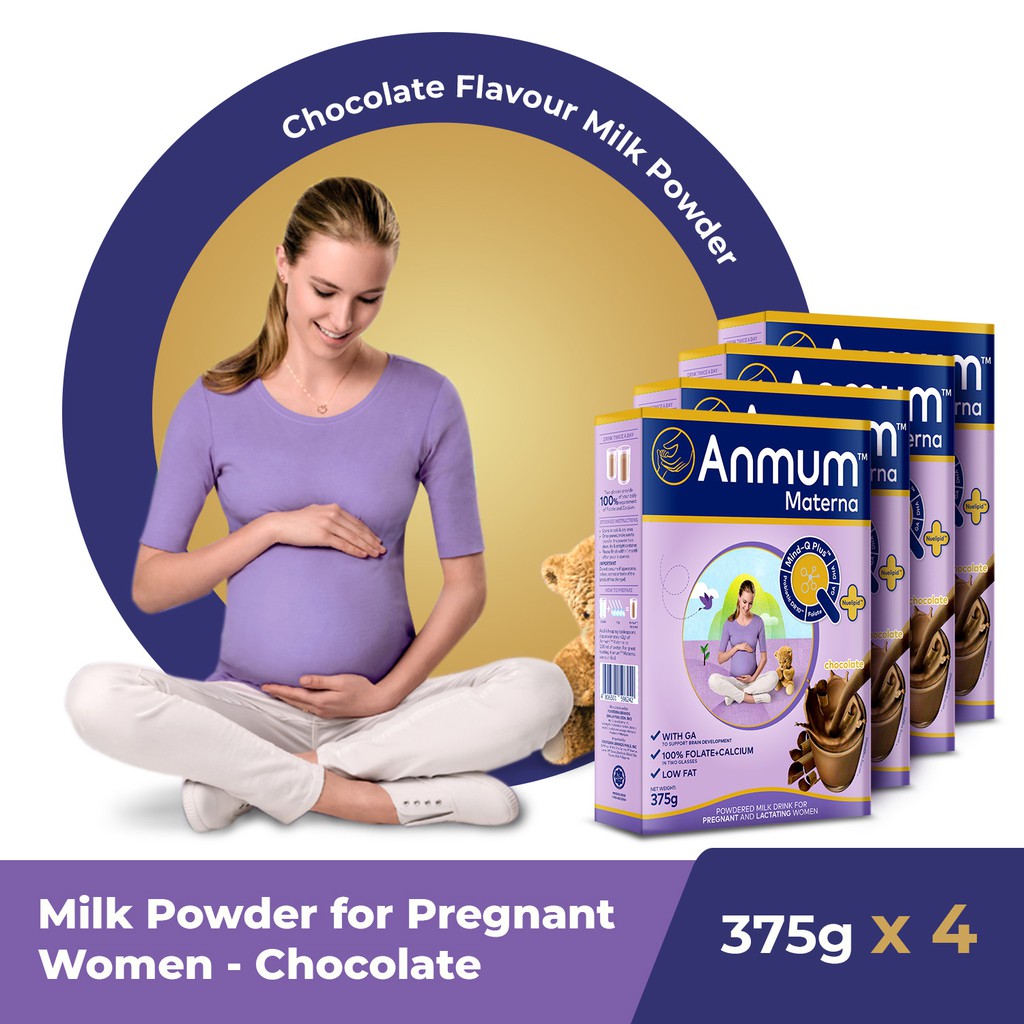 Anmum Materna Pregnancy Milk Powder Chocolate 375G x4 | Shopee Philippines