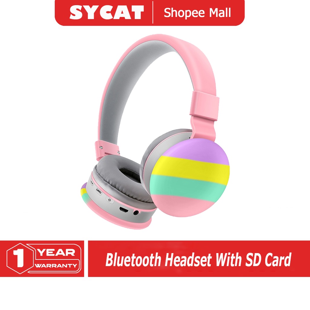 Bluetooth Headset Customized children headphone with sd card mobile ...