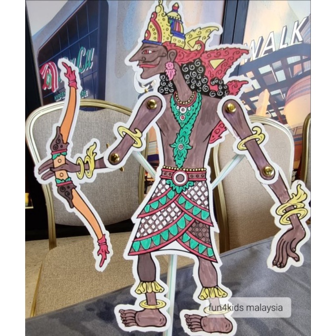 [NEW PACKAGING] DIY Wayang Kulit Puppet Kit with mini marker pens ...