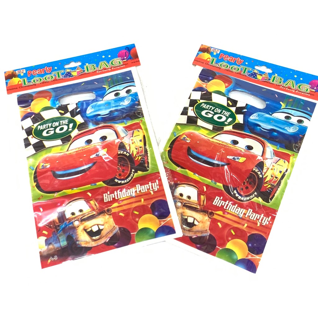 10pcs cars loot bag plastic bag gift bag for party partyneeds ...