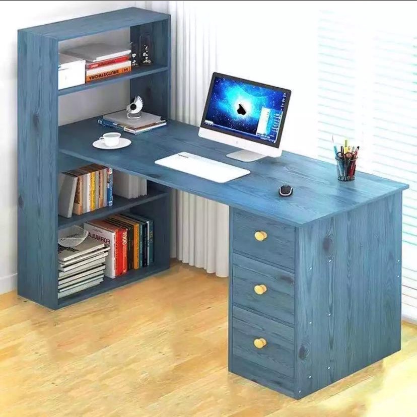 UNIDAS computer table for desktop side book shelf table home office ...