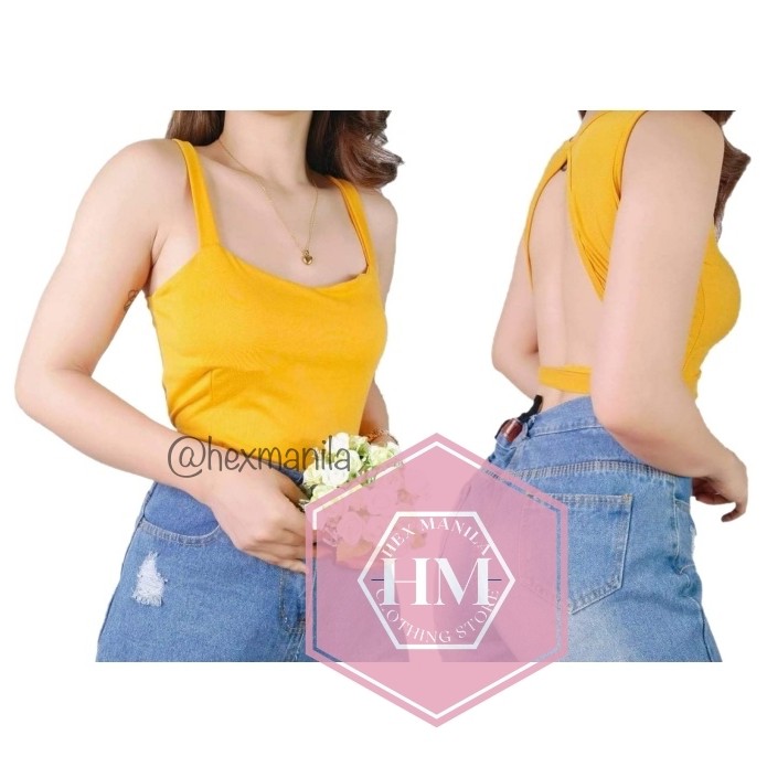 Juliette - Korean Backless Sleeves Croptop | Shopee Philippines