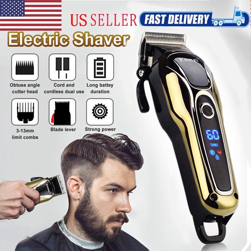 KEMEI Professional Electric Men Hair Clipper Shaver Trimer Cutter ...