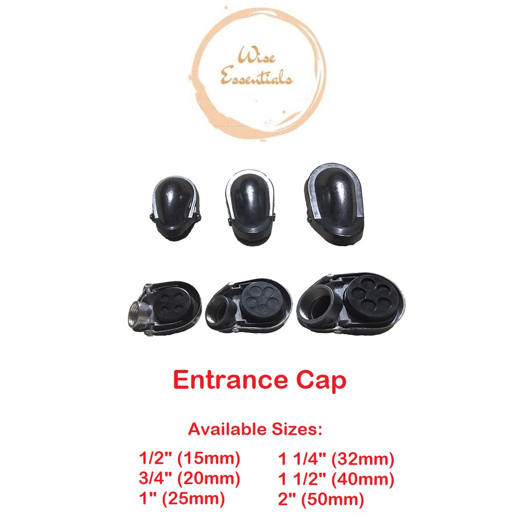 Entrance Cap 1/2" to 1" | Shopee Philippines