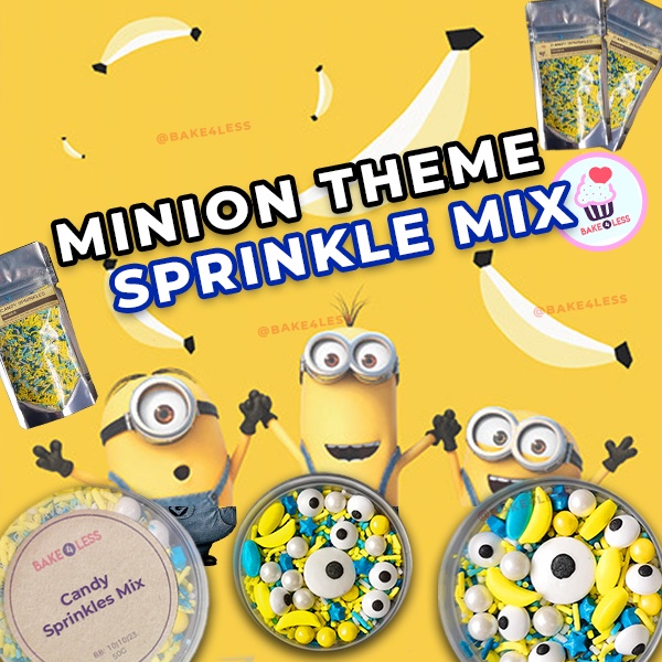 Minions Candy Sprinkles Mix | Despicable Me Edible Decor Candies ...