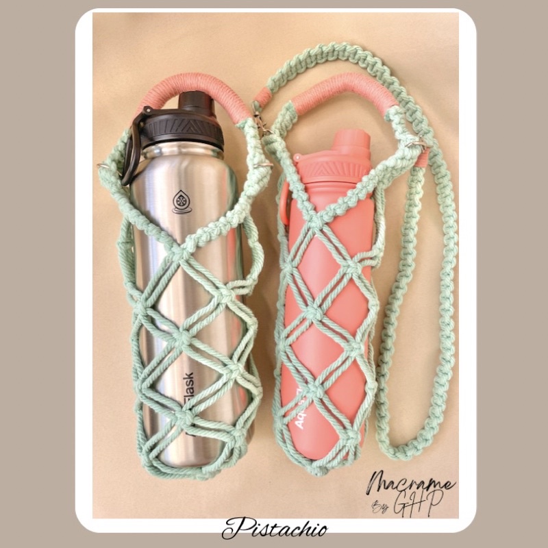 3-way Tumbler Water Bottle Holder Bag (premium cotton rope) for Tyeso ...