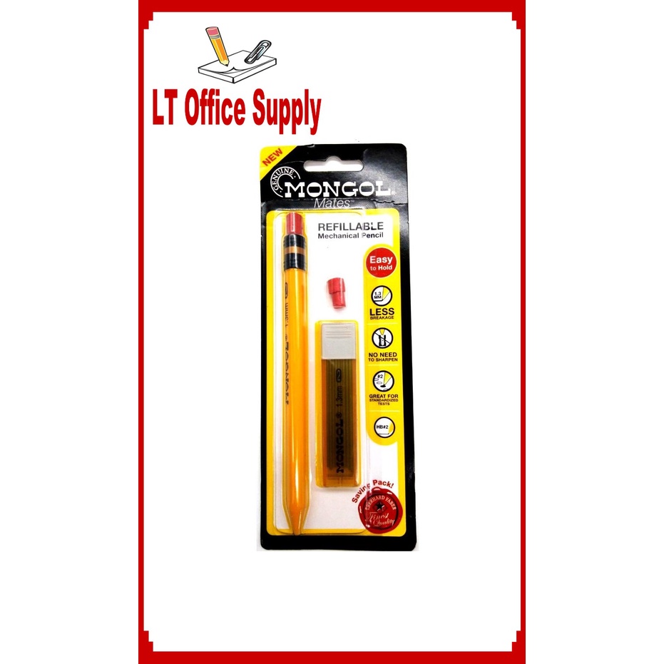 Mongol Mates Refillable Mechanical Pencil Set Drawing Sketching Pencils ...