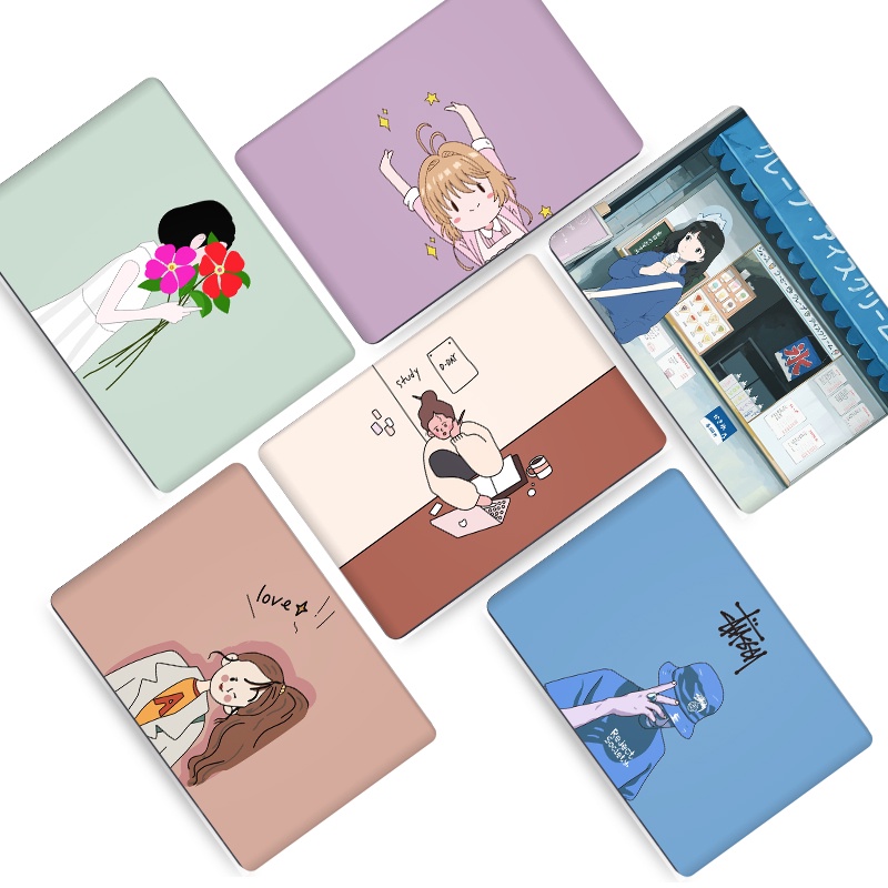 2pcs Universal GIRLS Laptop Stickers Decal Self-adhesive VINYL 12 13 14 ...