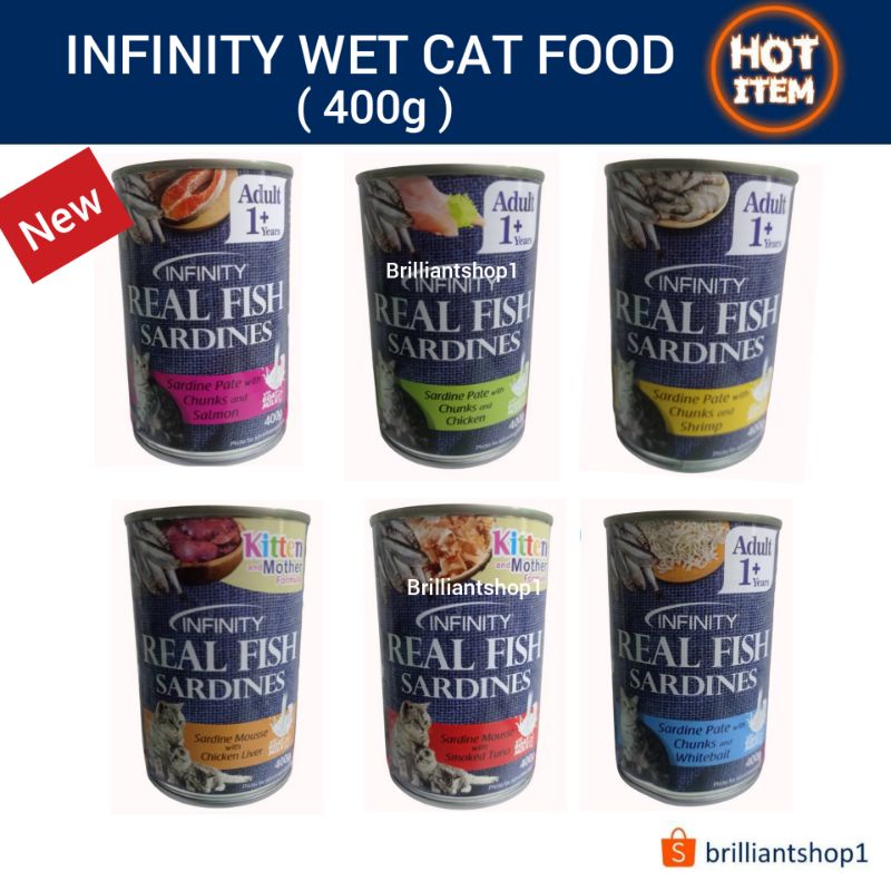INFINITY WET CAT FOOD IN CAN (400 GRAMS) | Shopee Philippines