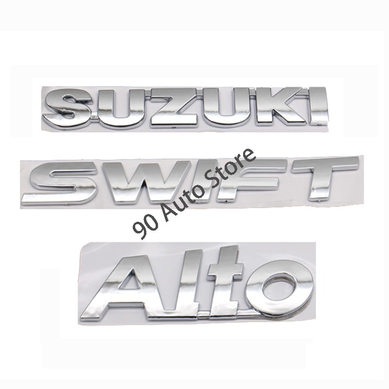 Modified Alphabet 3D ABS Car Rear Sticker Auto Trunk Emblem Badge Decal ...