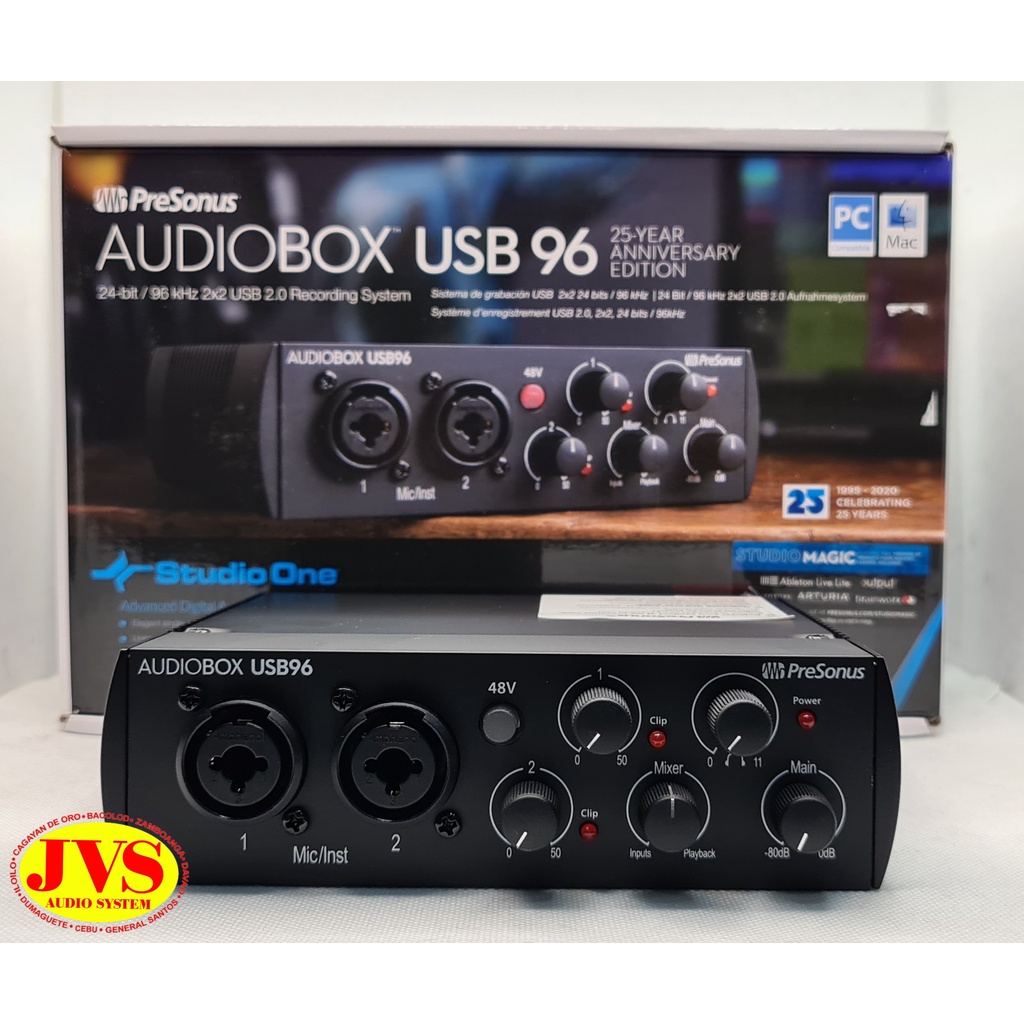 Presonus Audiobox USB 96 Studio Interface | Shopee Philippines