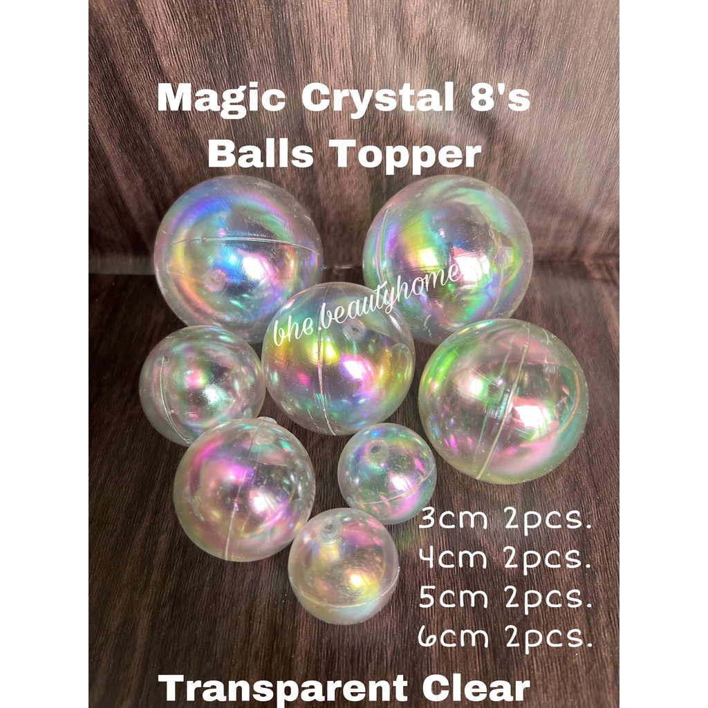 Balls Mini Balloons Magic Crystal Cake Topper Styro Pearl Ball Toppers ...