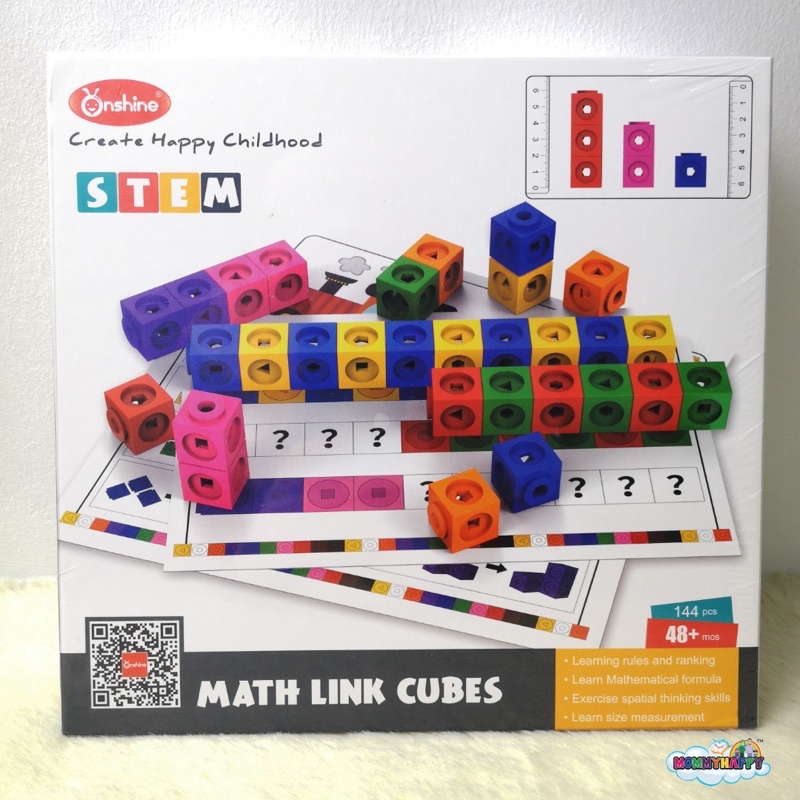 MATHEMATIC LINK CUBES NUMBER BLOCKS - Montessori Educational toy - STEM ...