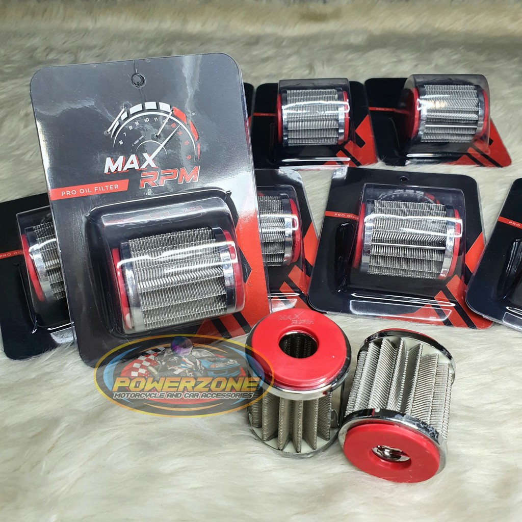 MAX RPM WASHABLE STAINLESS OIL FILTER - SNIPER150 / SNIPER155 ...