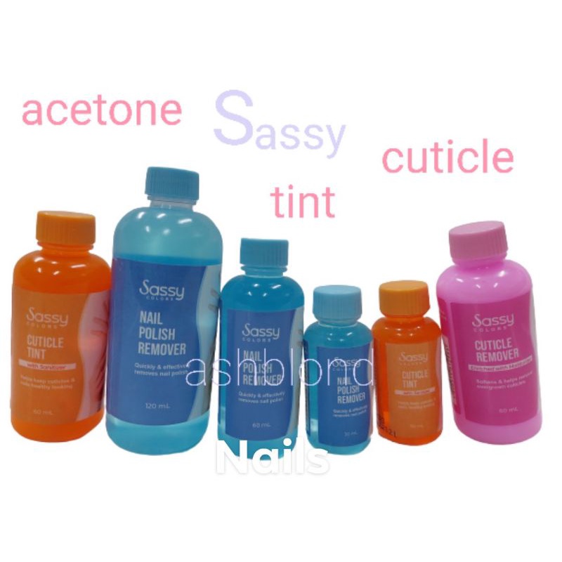 SASSY MANICURE accessories NAIL CARE NAIL Cuticle, acetone ,merthiolet ...