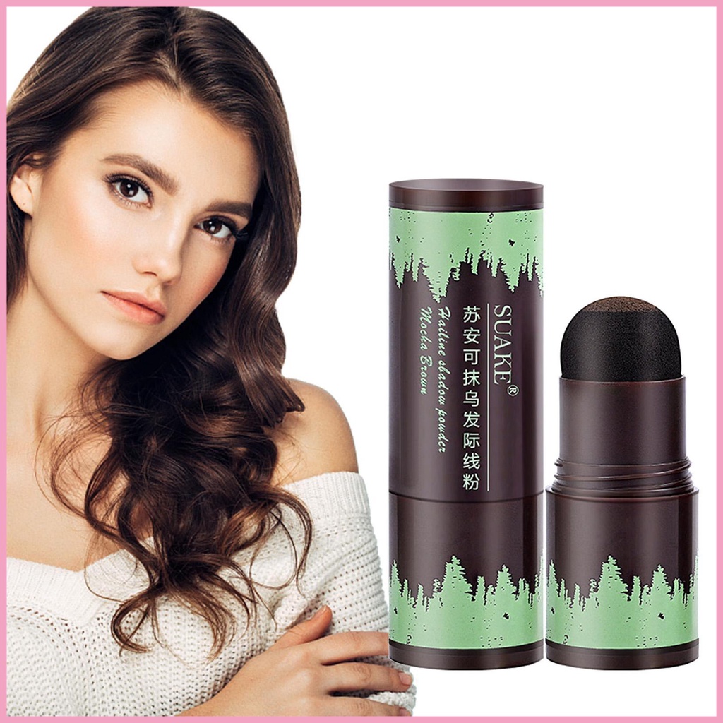 Hair Powder Stick Waterproof Hair Line Shading Powder Stick Black Brown ...