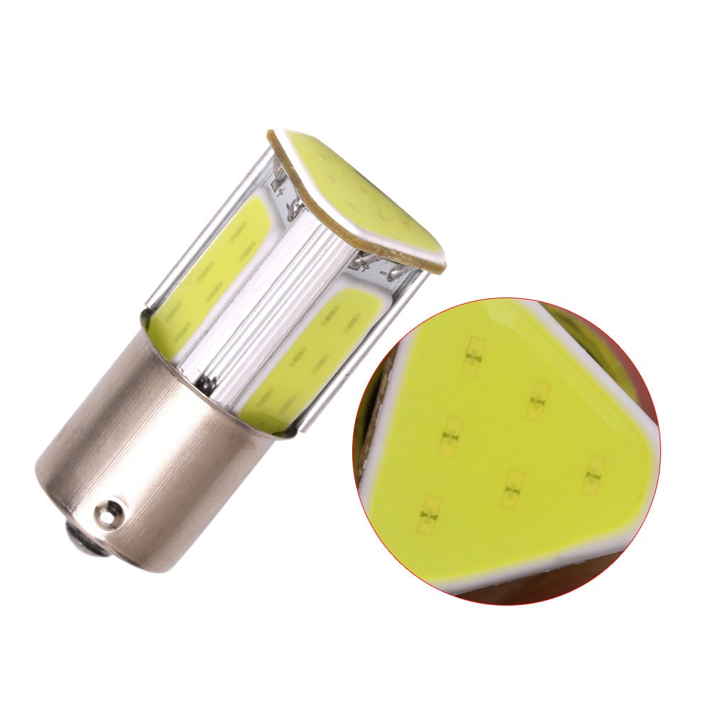 1pcs 1156 P21w Ba15s 1157 Bay15d P21/5W Led COB Auto Brake Light White Car Bulbs Rear Turn ...