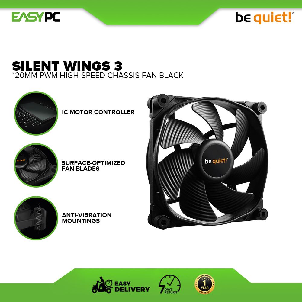 EasyPC | BeQuiet SILENT WINGS 3 120mm and 140mm PWM high-speed Fluid ...