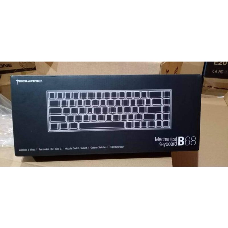 Tecware B68 Wireless Bluetooth Mechanical Keyboard (BLACK) | Shopee ...