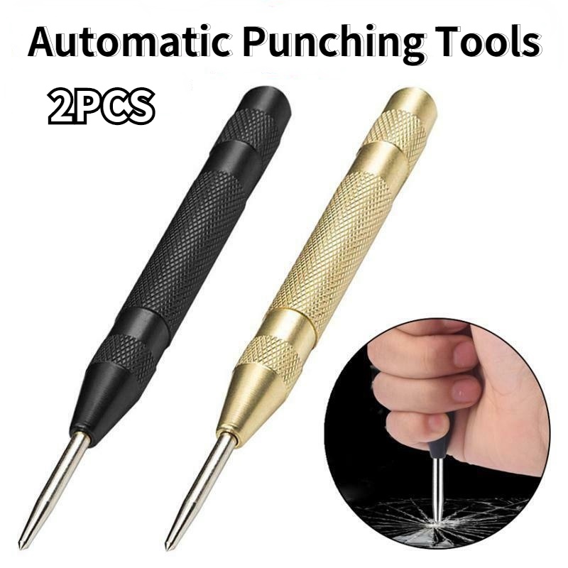 2pcs Automatic Centre Punch 5'' Automatic Center Pin Punch Strike ...