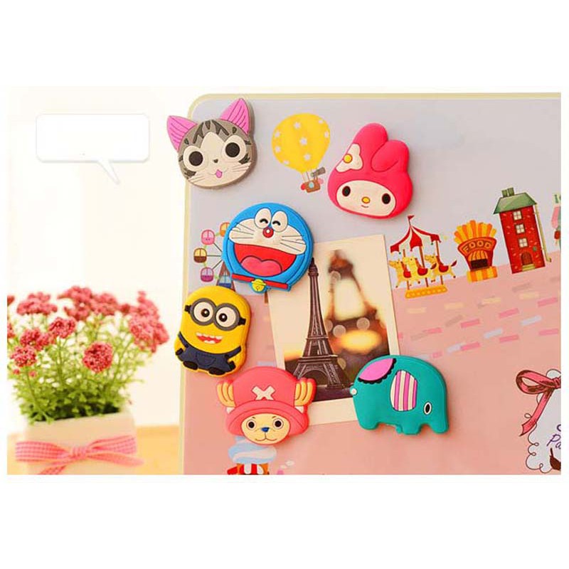 Tgb Rubber Fridge Magnets with Cartoon Character Motifs | Shopee ...