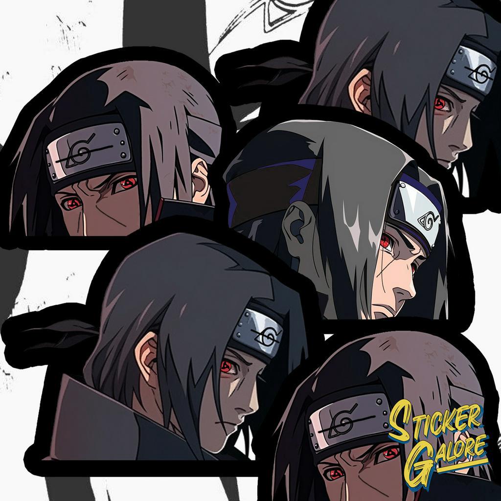 ITACHI PEEKER STICKERS | NARUTO WATERPROOF STICKERS | VINYL LAMINATED ...