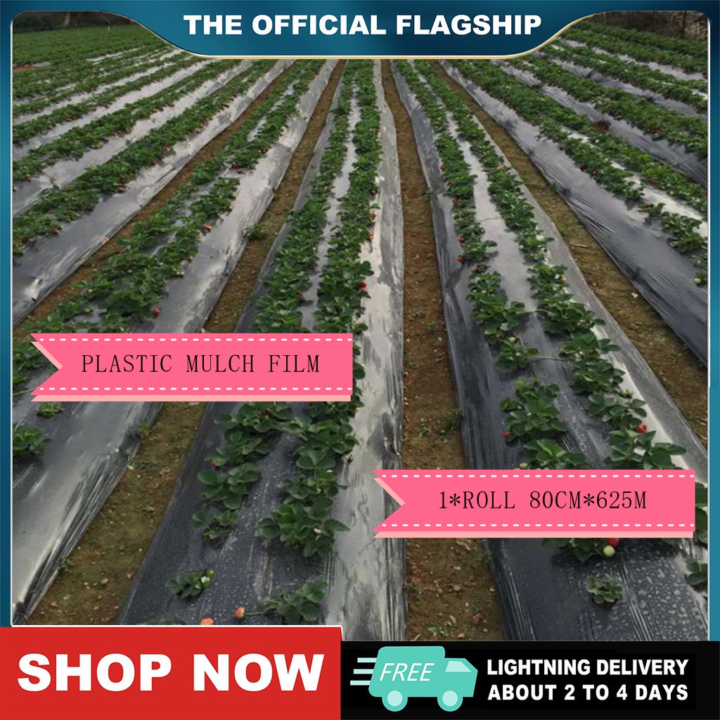 【COD】Plastic mulch PE silver black plastic mulch Garden mulch film ...