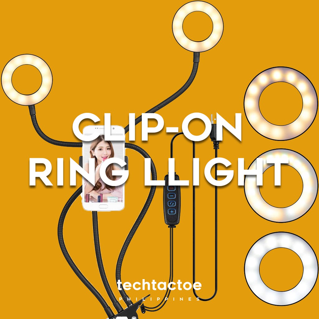 Table Clip On Ring Light - LED 9cm Ring Light | Shopee Philippines