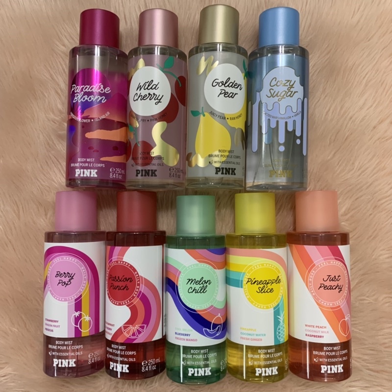 Authentic Victoria’s Secret Pink Body Mist 8.4fl/oz 250ml | Shopee ...