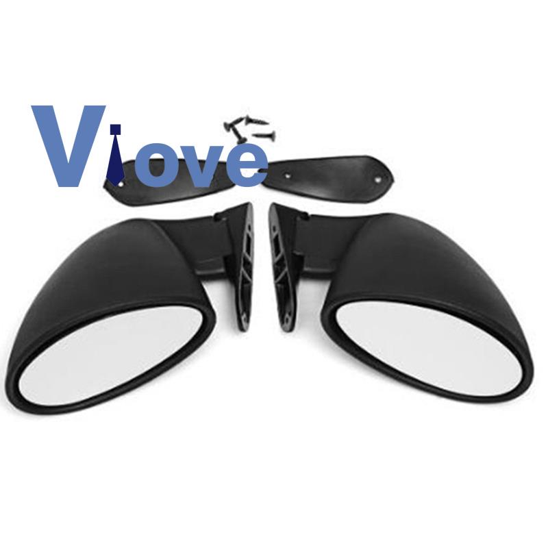 California Style Left & Right Car Classic Retro Door Wing Side Mirror ...