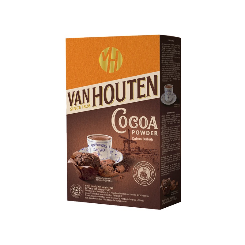 Van Houten Pure Cocoa Powder 45 gr - Chocolate Van Houten Powder ...