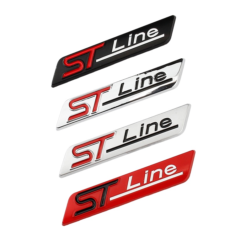 Ford New Ruiji Car Sticker Modified STline Logo Metal Label st line ...