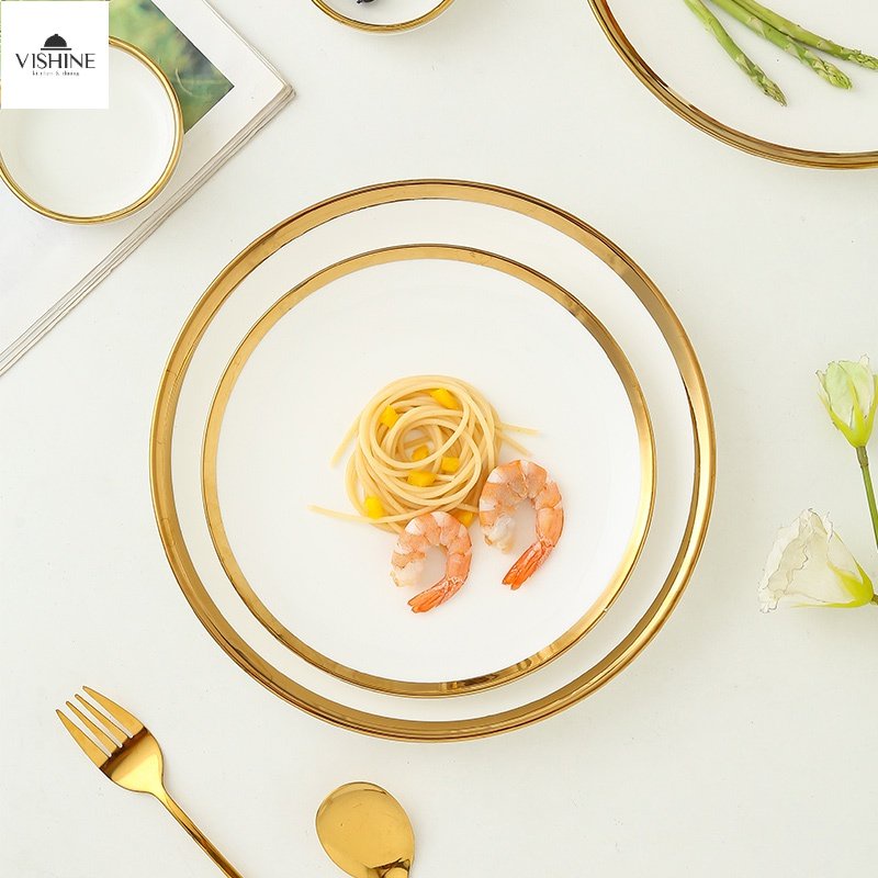 VISHINE Luxury Ceramic Tableware 12/36pcs Set 2/6person Combination ...