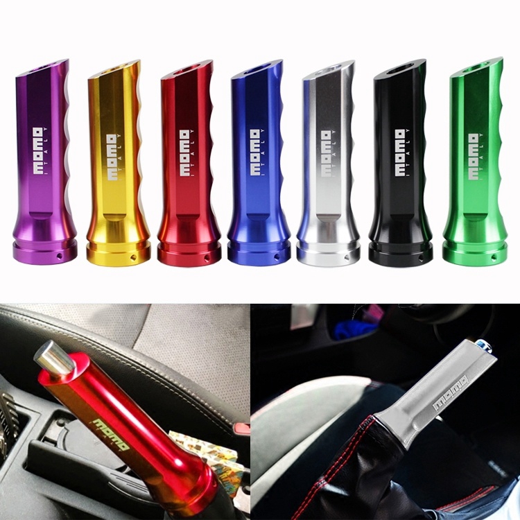 MOMO Universal Auto Car Aluminum HandBrake Cover Handle Protector Hand ...