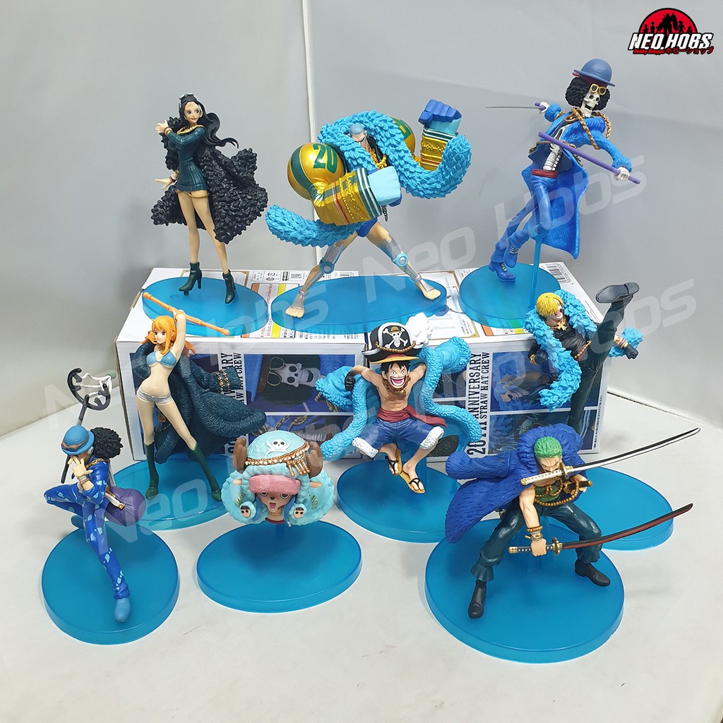 Banpresto KO One Piece Ichiban Kuji Straw Hat Pirates 20th Aniv Set ...