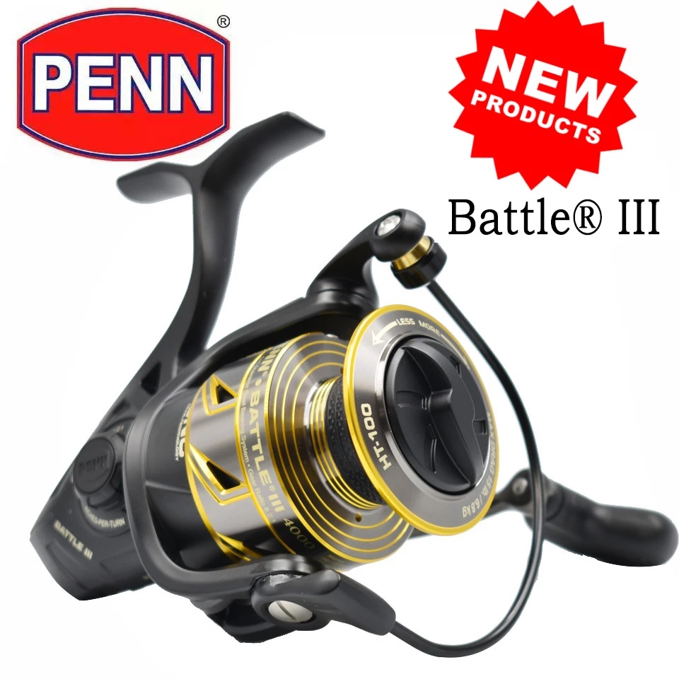 NEW PENN BATTLE 3 Spinning reel 3000-8000 Fishing Reel 5+1 BB With Full ...