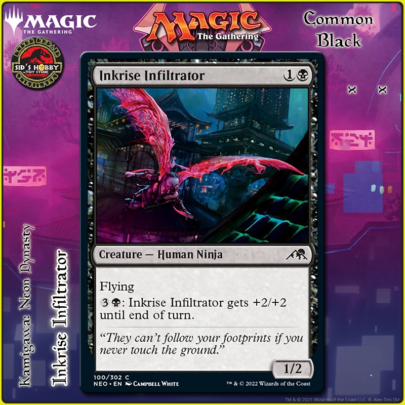 Inkrise Infiltrator x x Kamigawa: Neon Dynasty Black Common NEO MTG ...