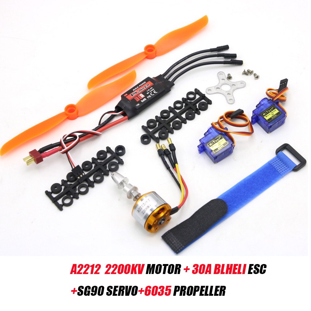 A2212 2212 2200KV 1400KV 1000KV Brushless Motor 30A 40A / 40A BLheli ESC SG90 9G Micro Servo ...
